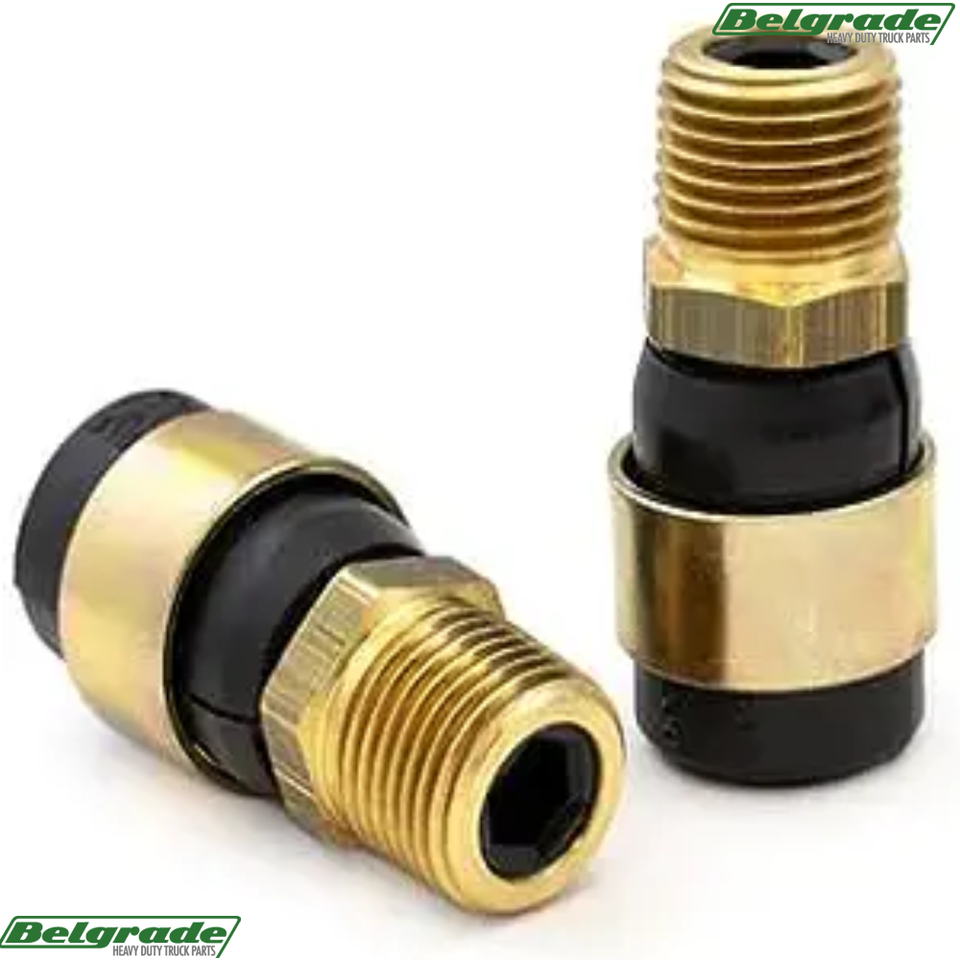 Tramec 31402 3/8'' NPTF Air Brake Hose End Fitting Kit for 3/8" Hose ...