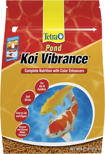 TetraPond Koi Vibrance Floating Pond Fish Food Sticks 8.27LBS, Fast ...