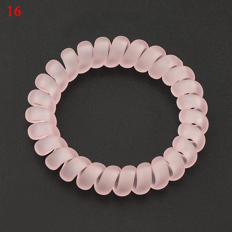 1Pcs Telephone Wire Elastic Rubber Band Traceless Girls Ponytail Hair ...