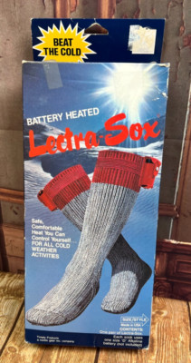 Lectra Sox Battery Operated Heated Socks Men's 12-13 Model LS 3 | eBay