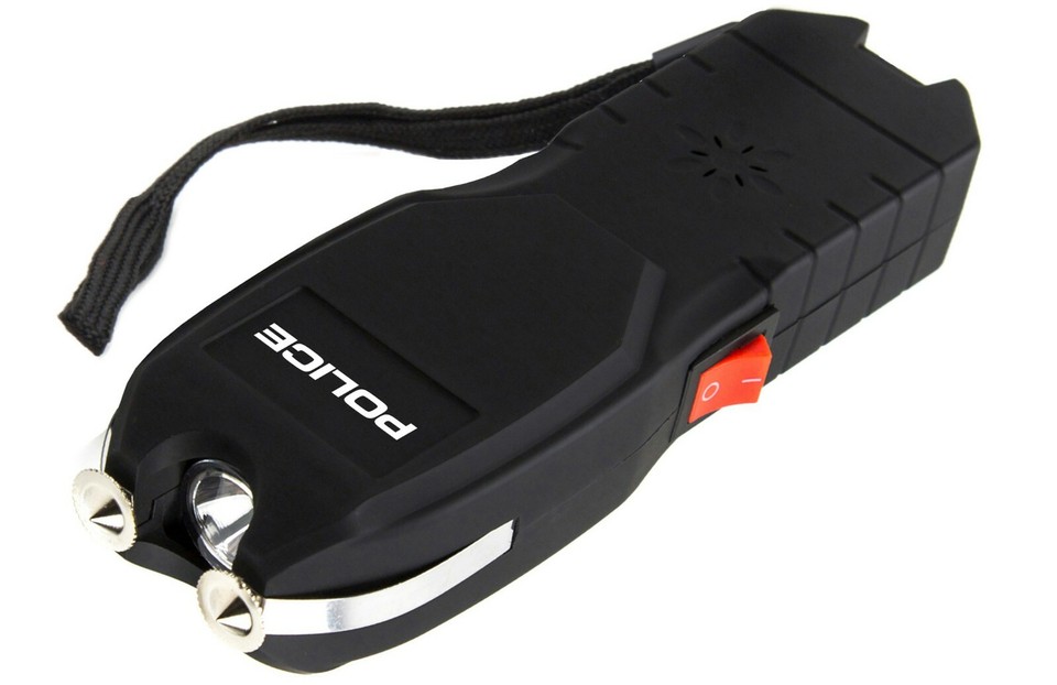 POLICE Stun Gun 2101 Max Volt Rechargeable with LED Flashlight & Siren ...