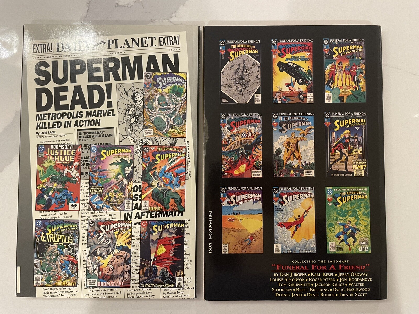 The Death of Superman - World Without Superman DC TPB ‘93 1st Print ...