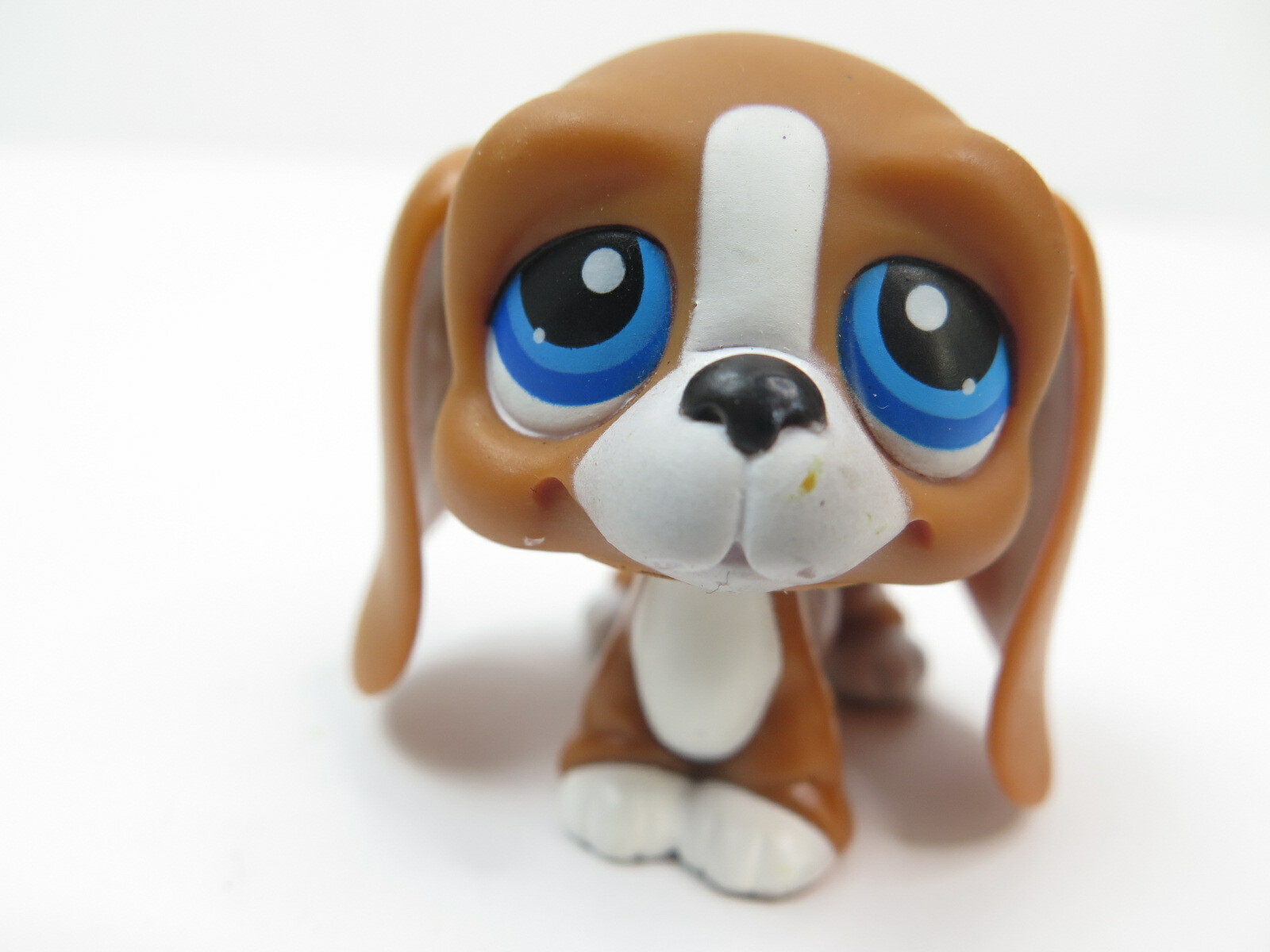 Littlest Pet Shop Dog Basset Hound # 222 Authentic Lps Brown With Blue ...