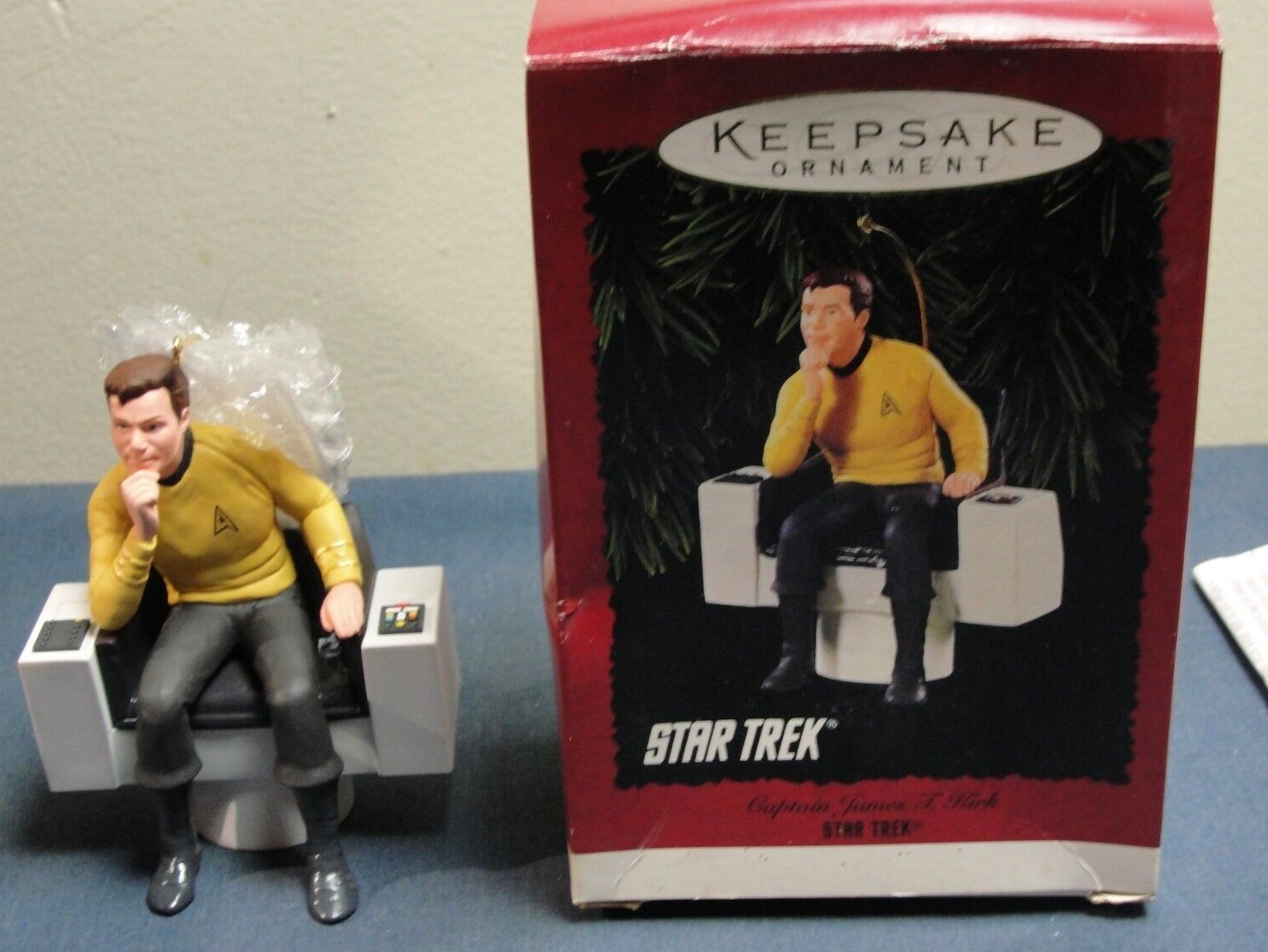 Lot Of (2) Vintage 1995 Hallmark Star Trek Ornaments Captain Kurk ...