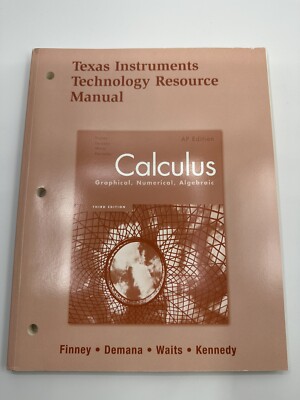 Technology Resource Manual Calculus New | eBay