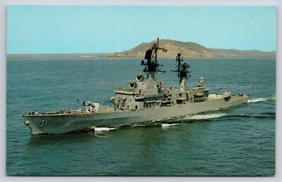 US Navy Ship Belknap Class Missile Destroyer USS Sterett DLG 31 ...