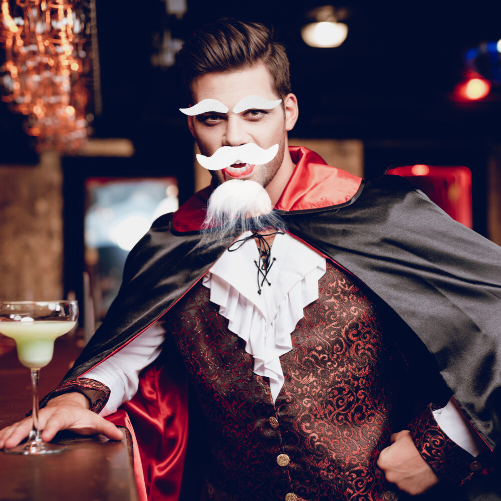 Mustache and Beard Fake Costume Props for Men Party Supplies Halloween ...