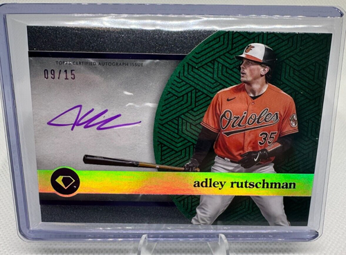ADLEY RUTSCHMAN 2024 TOPPS DIAMOND ICONS AUTOGRAPH POLYCHROMATINK /15 ...