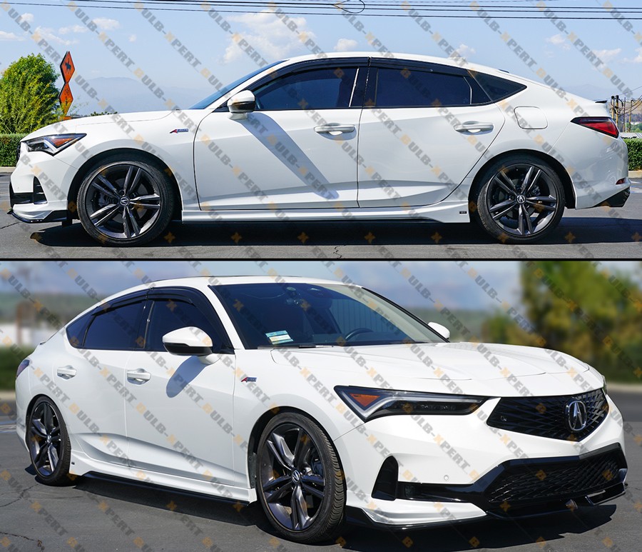 GF Bodykit For 23-25 Acura Integra DE4 V2 Pearl White Black Side Skirt ...