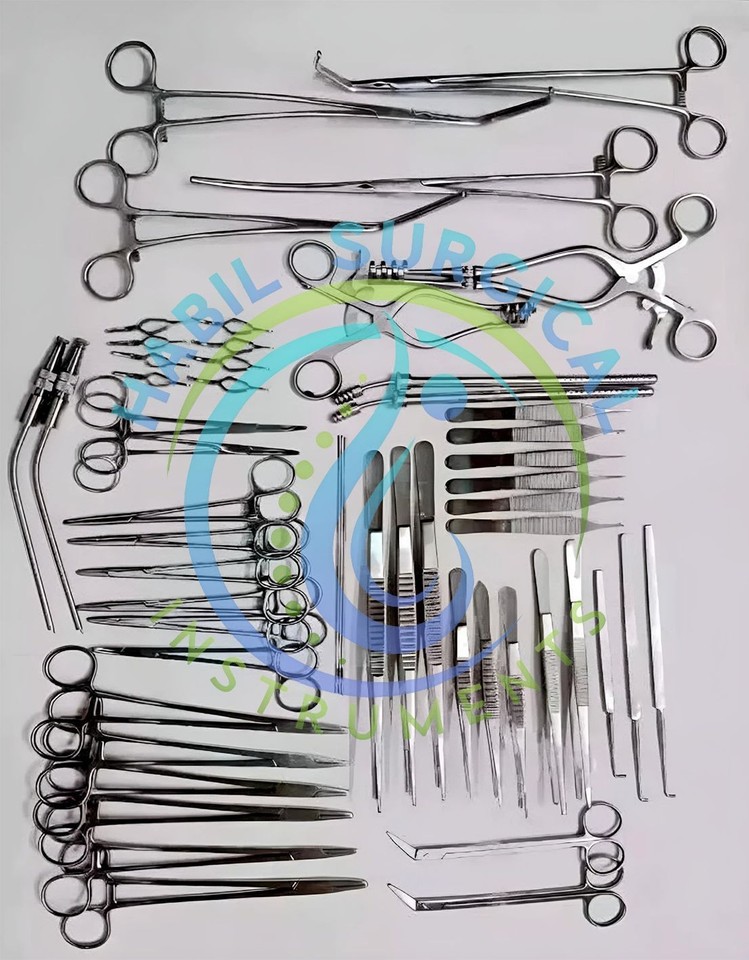 52 Pieces Vascular Surgery Set Surgical Instruments, Medical ...