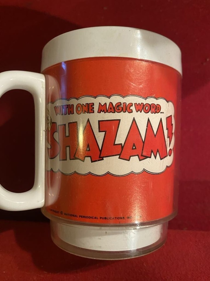 Vintage 1974 Thermo Serv Shazam Cup. D.C Comics, Captain Marvel, Super ...