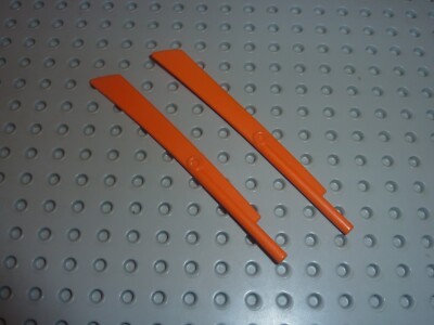 2 x LEGO Ninjago Orange Propeller 1 Blade 10L Bar Ref 98137 Set 70603 ...