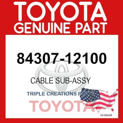 84307-12100 GENUINE OEM TOYOTA CABLE SUB-ASSY, SPIRAL W/SENSOR ...