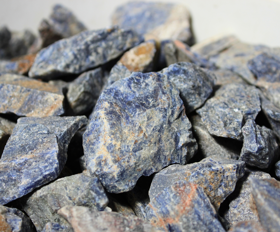 Sodalite "Granite" - Rough Rocks for Tumbling - Bulk Wholesale options ...