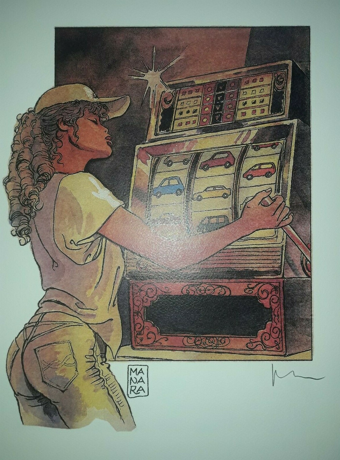 Milo Manara Print (11) 38,5 X 28,5 CM Womans And Engines 3 Signed IN ...