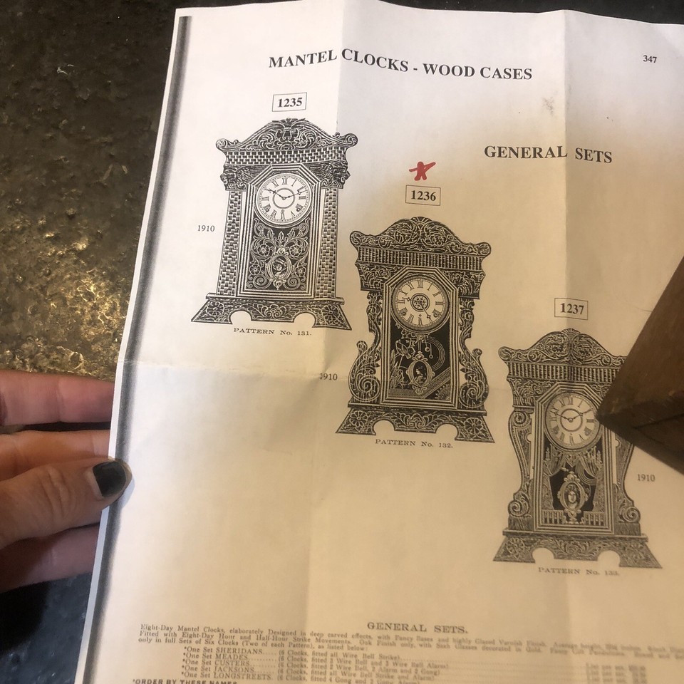 WM L Gilbert Clock Co. General As is no tested what you see is what you ...