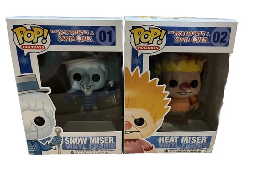 Funko Pop The Year Without A Santa Clause Snow Miser And Heat Miser Set ...