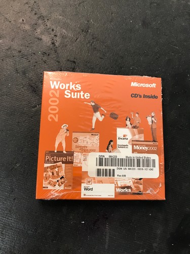 SEALED Microsoft Works Suite 2002 (North America) - Full Version for ...