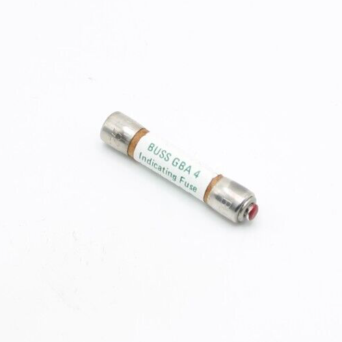 GBA-4 Fast-Acting Red Pin-Indicating Type Fuse 4A 4 Amp Bussmann 1/4˝ x ...
