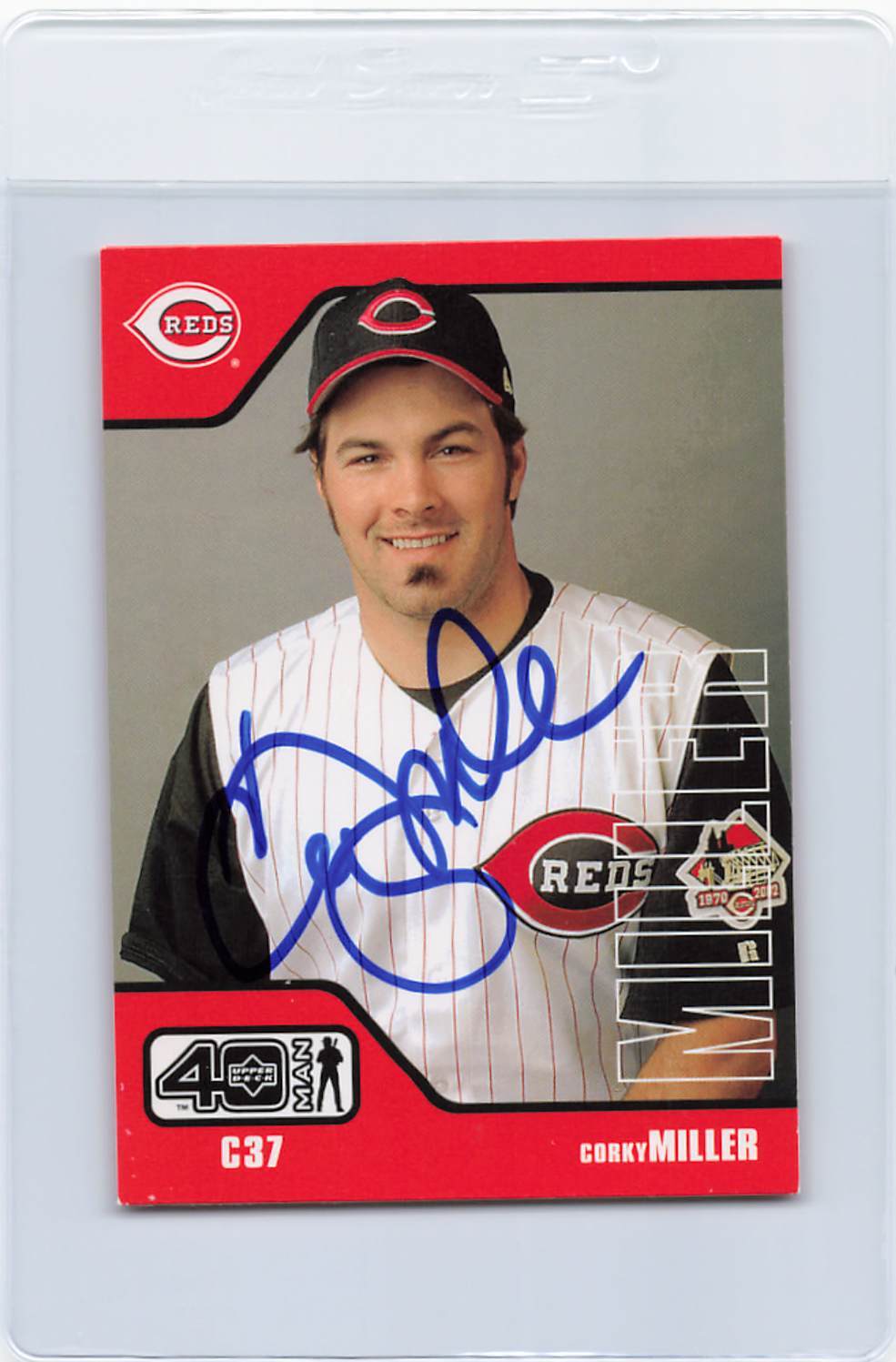 2002 Upper Deck 40 Man #949 Corky Miller Reds Signed Auto *J1634 | eBay