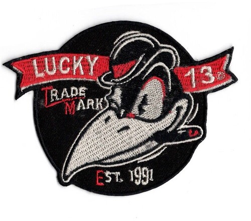 Old Stock Lucky 13 Patch Old Crow Hot Rod Motorcycle Kustom Kulture | eBay