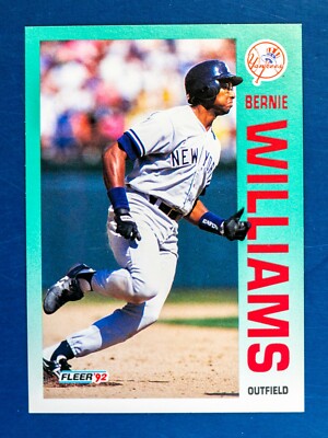 Bernie Williams #247 (1992 Fleer) Rookie Baseball Card, New York ...