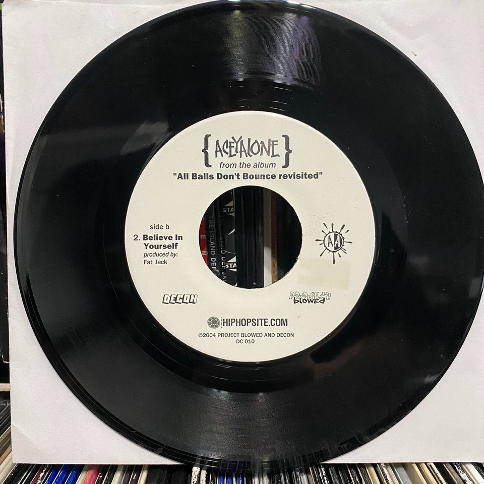 ACEYALONE - TWEAKENDZ / BELIEVE IN YOURSELF (7") 2004!! RARE!! PROJECT ...