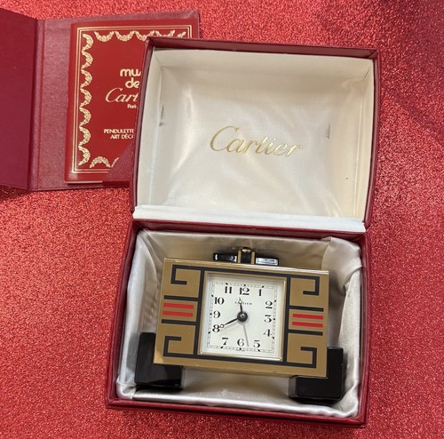 Cartier 1990's Art Deco Paris Pendulette Alarm Clock | eBay