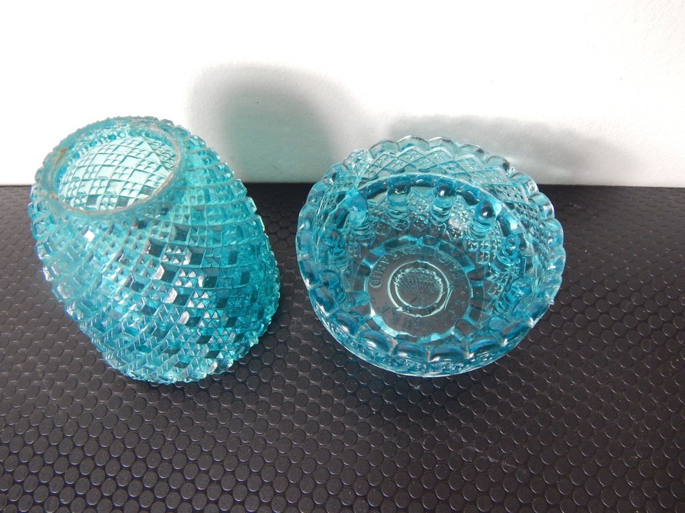 Small Size Fairy Lamp. Blue glass. Clarkes Base - A/F | eBay