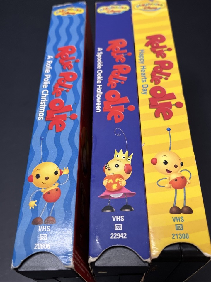 Playhouse Disney Rolie Polie Olie Lot Of 3 VHS Christmas/Halloween ...