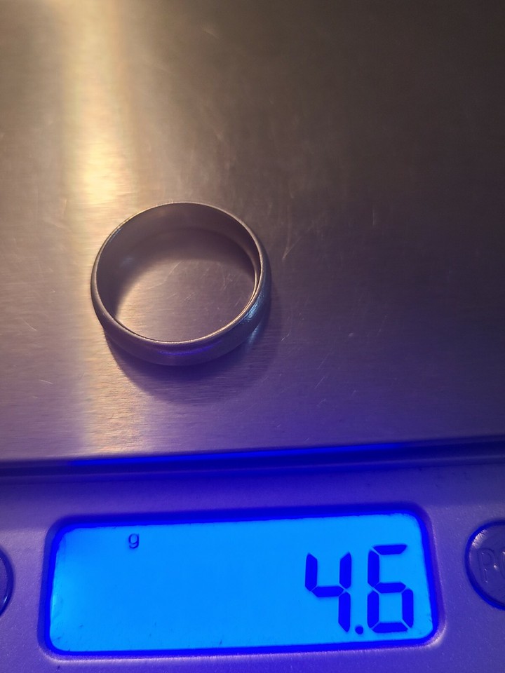 VINTAGE FC STERLING SILVER WEDDING BAND RING 5MM WIDE SIZE 6.75 925 | eBay