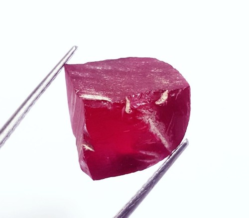 Natural Red Blood Ruby Rough Loose Gemstone 18.00 Ct Certified With ...