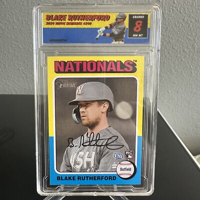 2024 Topps Heritage #240 Blake Rutherford RC Rookie Washington ...