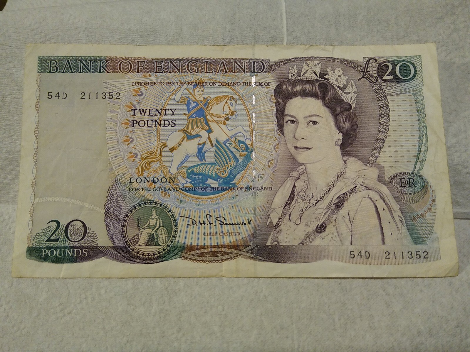 ND(1988-91) Great Britain ,Bank of England £20 Pound Banknote XF | eBay