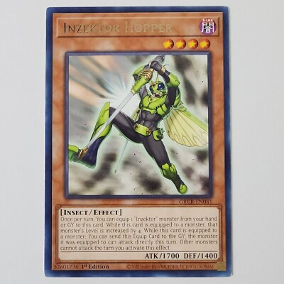 x3 Inzektor Hopper GRCR-EN041 Rare 1st Edition Near Mint Yu-Gi-Oh! DNA ...