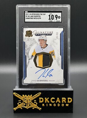 2017-18 UD The Cup Signature Materials Jake Guentzel Patch Auto /99 ...