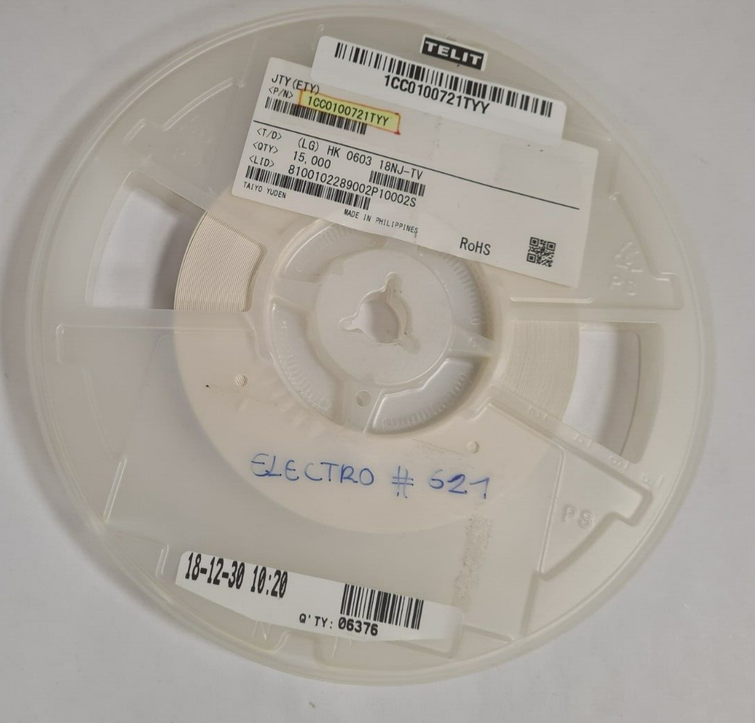 HK060318NJ-TV Fixed Inductor 18NH 0201 Taiyo Yuden TELIT 6376 Units | eBay