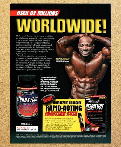 Hydroxycut Hardcore Ignition Stix Jexter Jackson - Magazine Print Ads ...