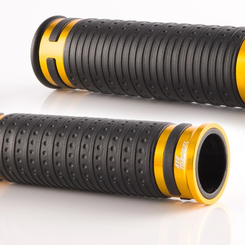 Cyber grips Black TPR + gold Aluminum trim 22mm x2 for bobber | eBay ...