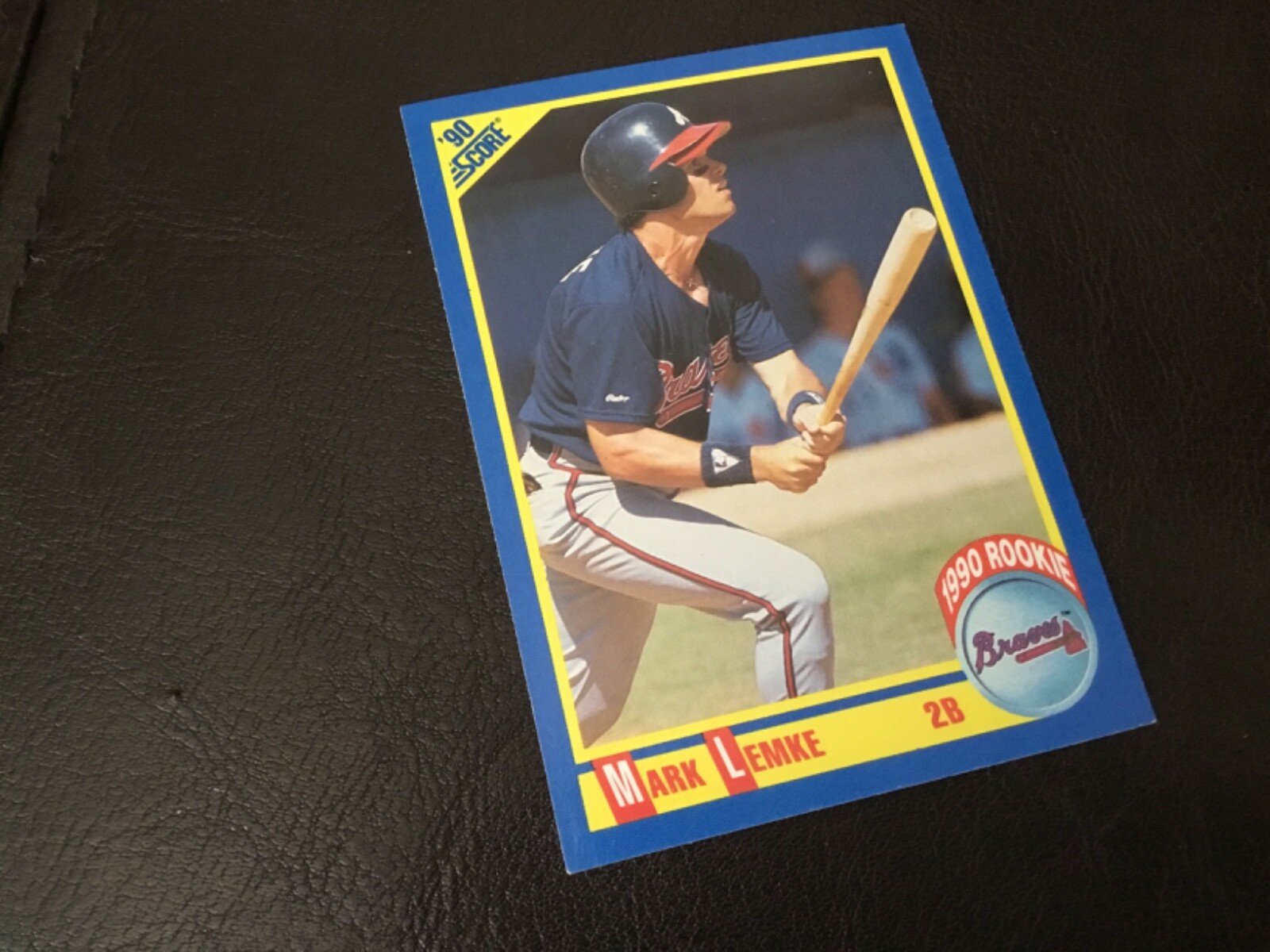 1990 Score # 593 MARK LEMKE ROOKIE RC Atlanta Braves Great Card ! | eBay
