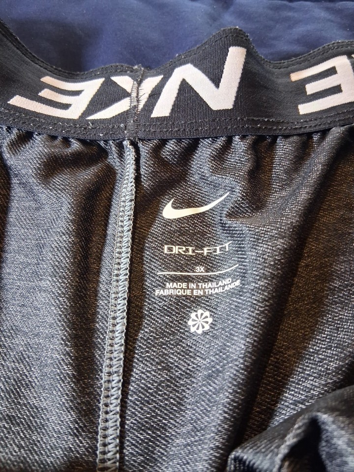 Nike Dry Fit Training Gray Elastic String Shorts Plus Size 3X DC5413 ...