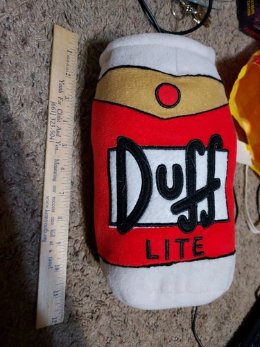 2016 The Simpsons DUFF LITE plush beer can Universal Studios Pillow | eBay