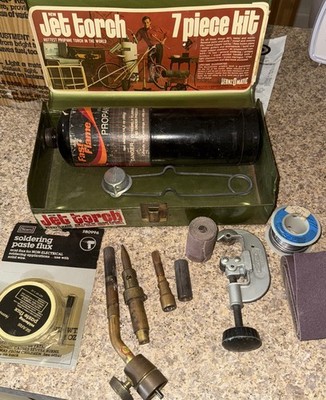 Vintage 7-10 Pc Bernz O Matic Propane Jet Torch Kit,W Case, Model JT-25 ...