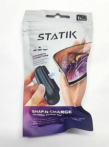 Statik Snap-N-Charge Universal Power Bank Black PUP-0373 Portable ...