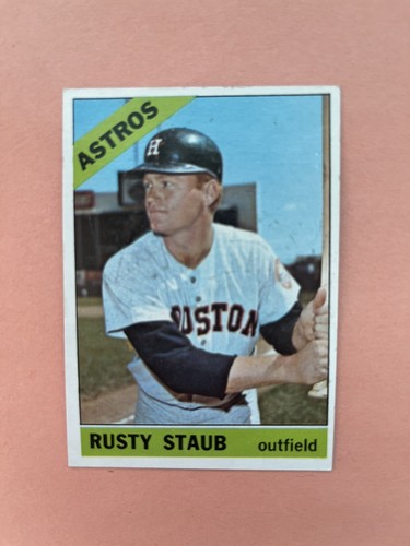 1966 Topps #106 Houston Astros Rusty Staub EX-NRMT CONDITION | eBay