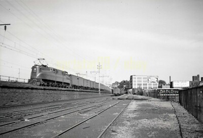 1950 PRR Pennsylvania Railroad GG1 Pulling Freight - Vintage Negative ...