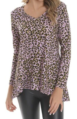 KEEMO Women's Casual Loose Long Sleeve V Neck Tunic Tops Blouse Shirt ...