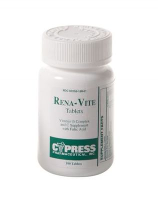 Rena-Vite 100 Tablets Dietary Supplement (Nephrovite) (Pack Of Two ...
