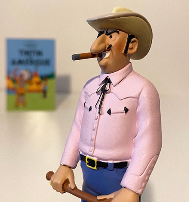 HERGE TINTIN Rastapopoulos holding a whip Resin Standing Figure ...
