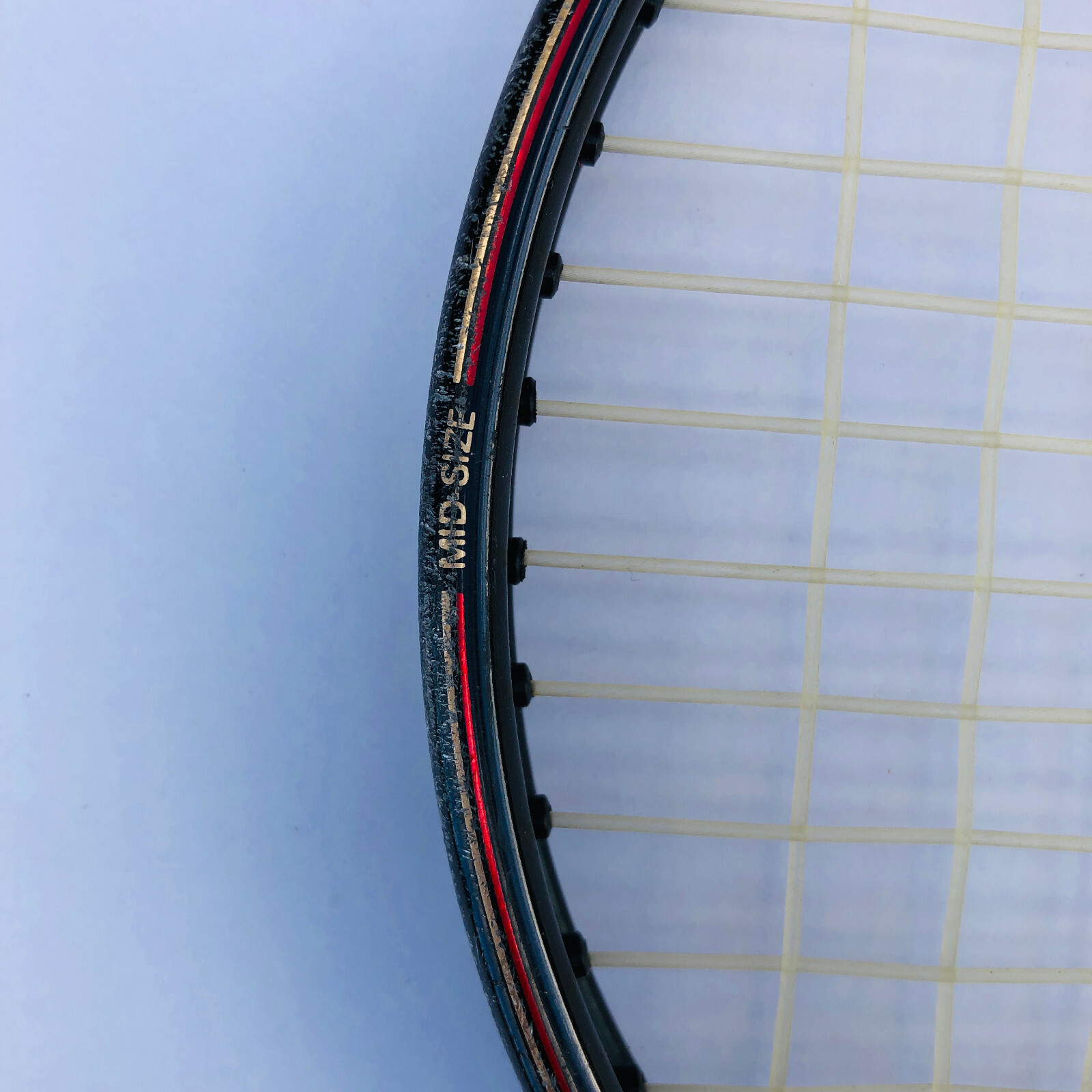 Vintage Dunlop Black Max Tennis Racquet Racket Mid size L-3 L-4 3/8 red ...